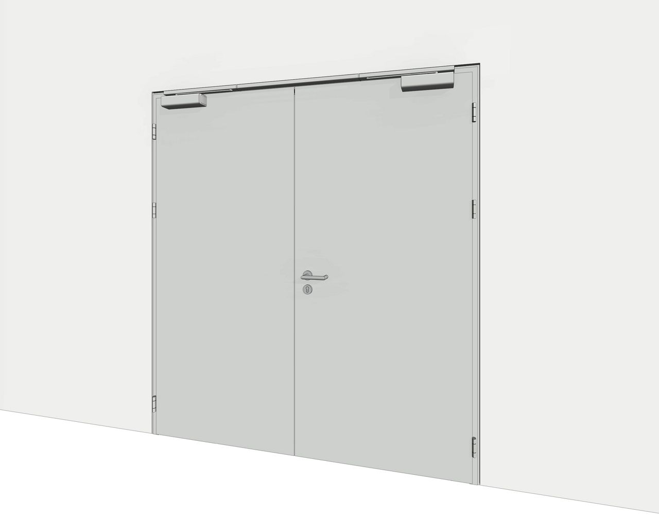 Drzwi stalowe p.poż. EI60 ewakuacyjne (EN 179) – skrzydło czynne | ASSA ABLOY